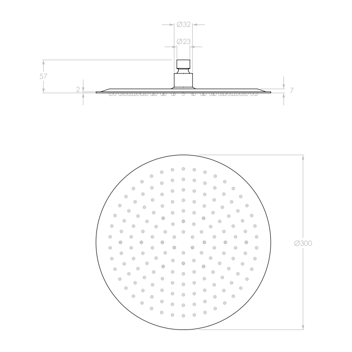 Soul Rain Shower Rose – Icon Bathware