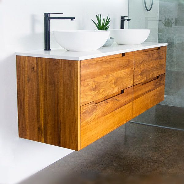 Solid Teak Timber Vanity | Icon Bathware